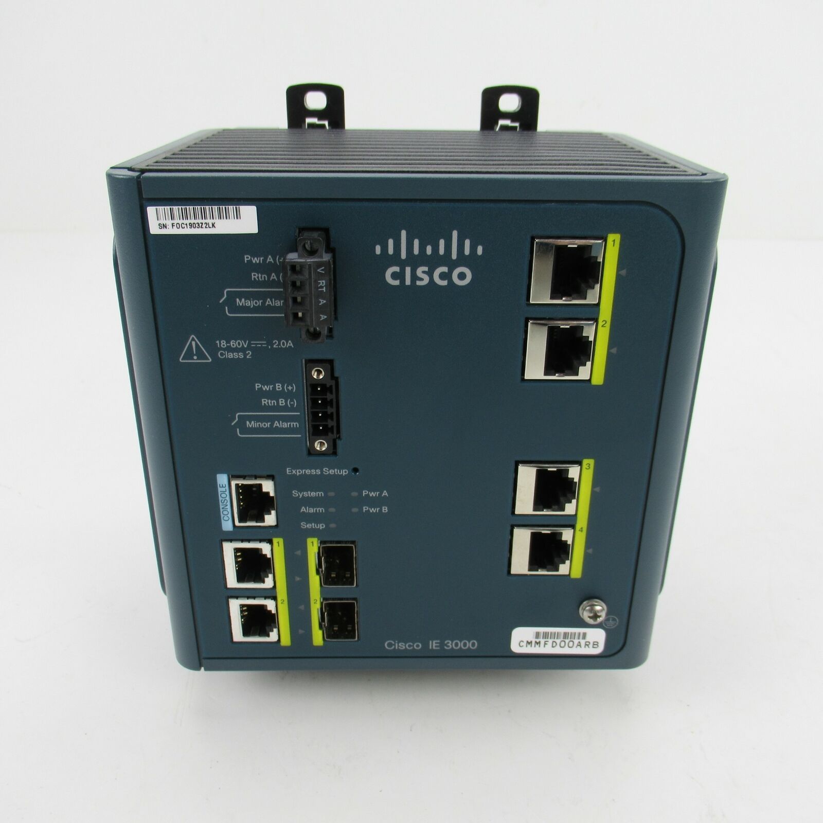 CISCO IE-3000-4TC V03 INDUSTRIAL ETHERNET SWITCH 4 X 10/100 2 X GIGABIT ...